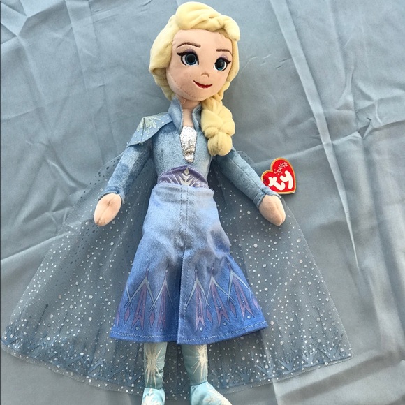 Disney | Toys | Disney Ty Frozen Elsa Doll | Poshmark